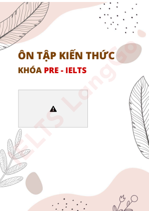 Tổng hợp kiến thức khóa PRE - PDF.DoTool.net