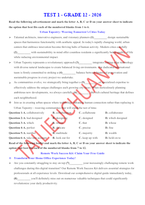TEST 1 - CKI GLOBAL 12 - NEW 2026 ( HS ).docx - PDF.DoTool.net