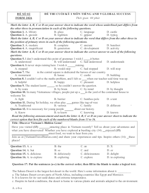 LỚP 9 HK1 FORM 2026 TEST 2.docx - PDF.DoTool.net