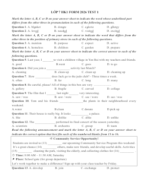 LỚP 7 HK1 FORM 2026 TEST 1.docx - PDF.DoTool.net